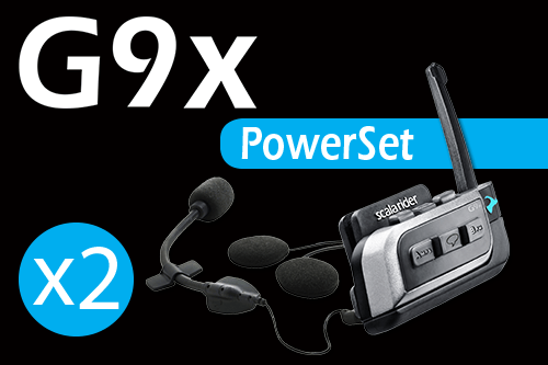 Cardo Scala Rider G9 X PowerSet Motorcycle Bluetooth Helmet Handsfree ...